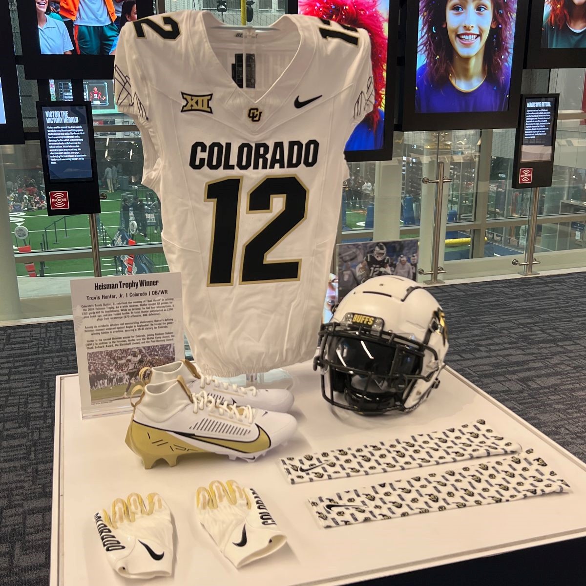Travis Hunter Items on Display at College Football Hall of Fame | ISHA